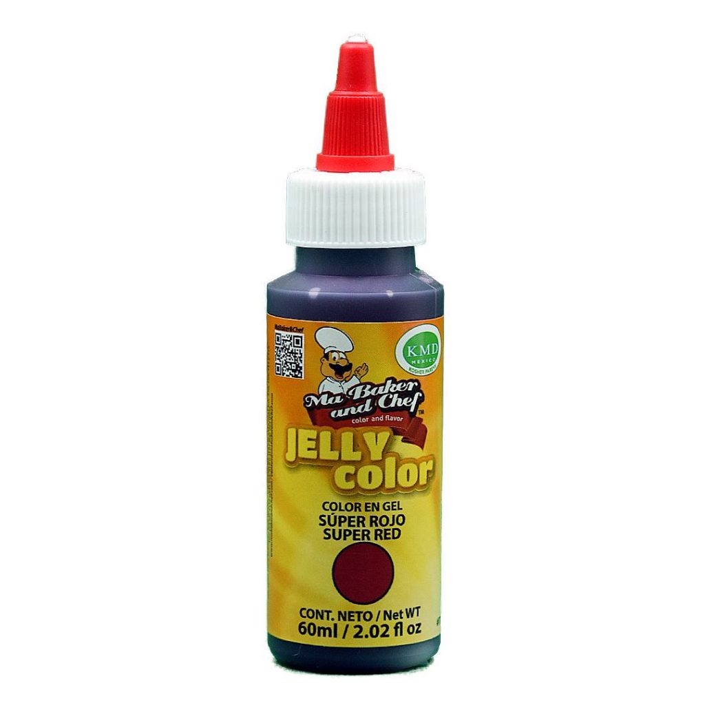 COLORANTE GEL 60ML SUPER ROJO - Delyclar